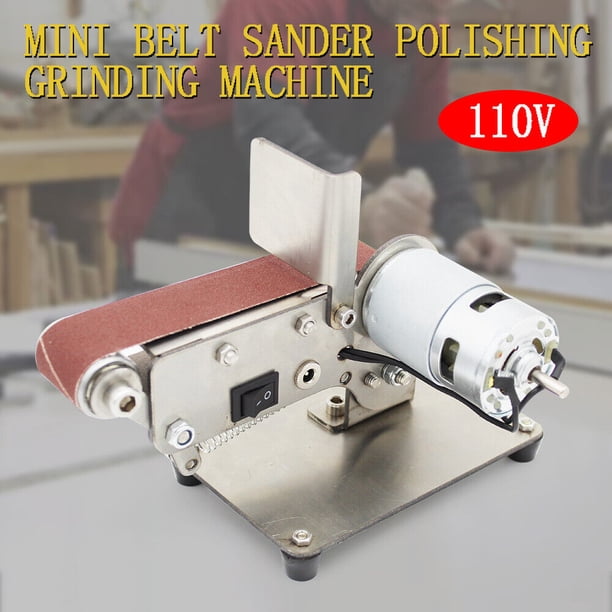 Miumaeov Mini Belt Sander for Woodworking Small Electric Adjustable ...