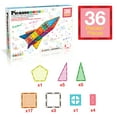 PicassoTiles 36PCS Magnetic Tiles Rocket Set – STEM Construction Toy ...