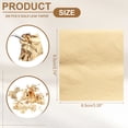 Uxcell 200Pcs Sheet Gold Leaf Sheets 3.3"x3.7" Booklet Paper Copper ...