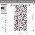 Butterfly and Leopard Pink Pattern Blackout Curtains,Triple Weaved ...