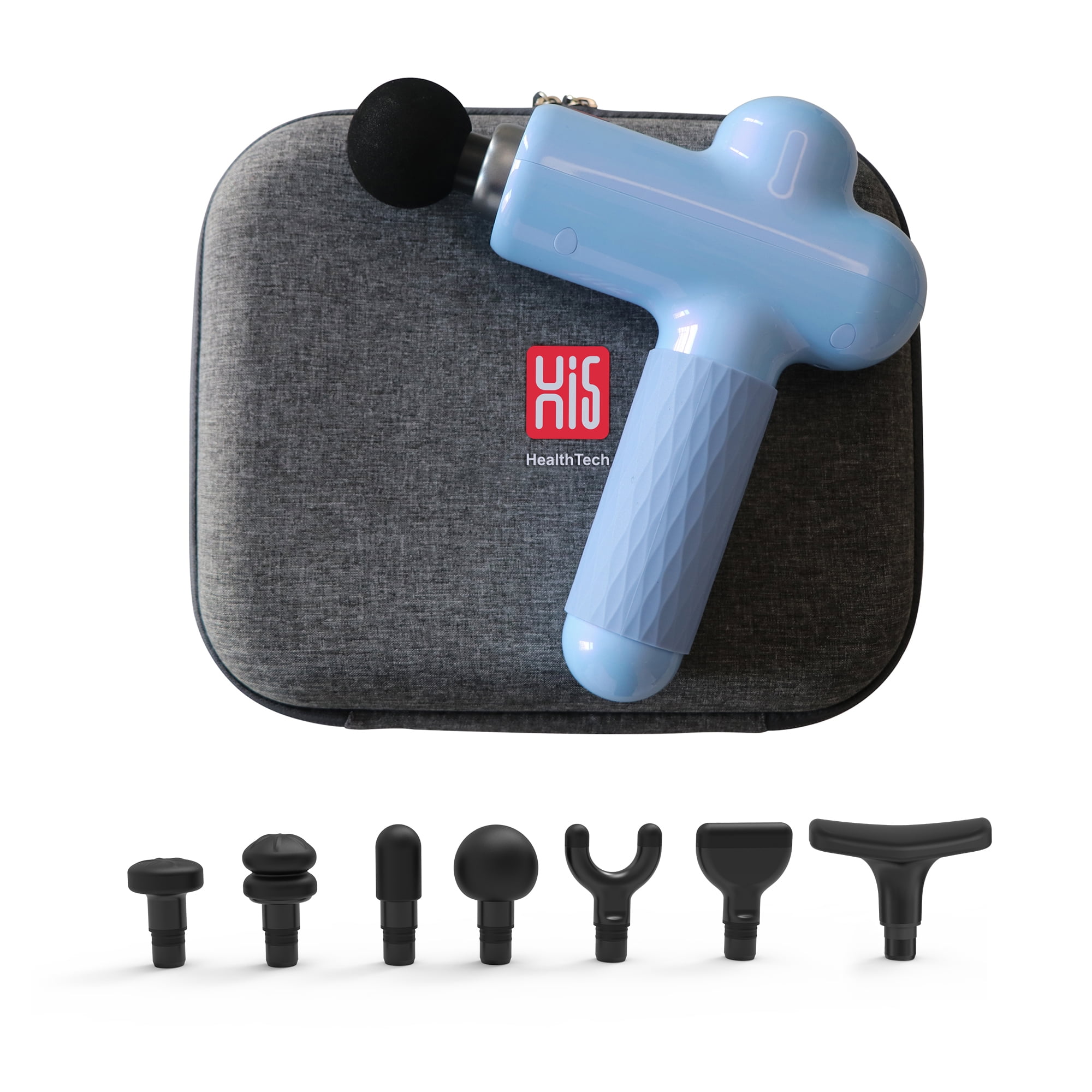 Hi5 Sportster Vibration Massage Gun with 4 Levels Speed, 7 Head ...