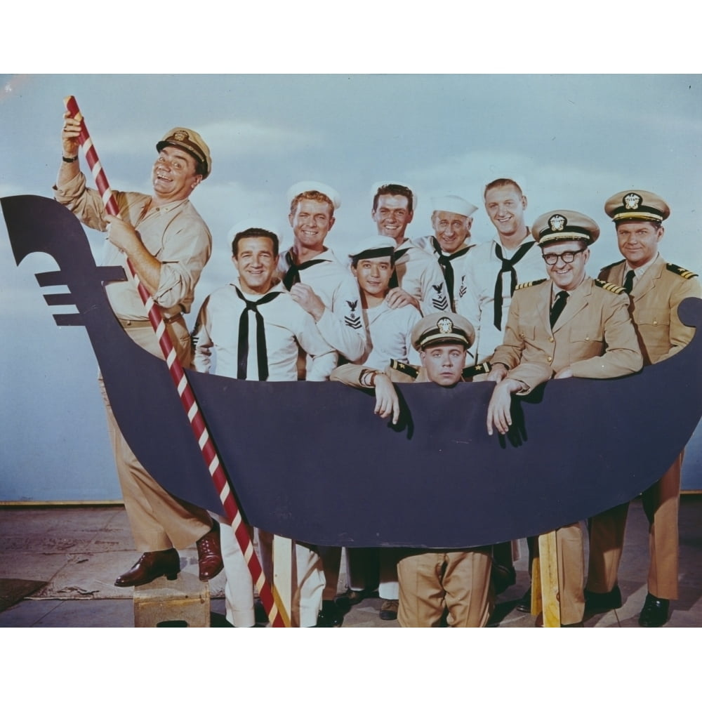 McHale's Navy Group Picture on a Boat in Classic Photo Print - Item ...