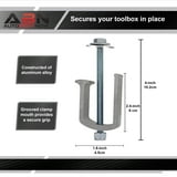 ABN Truck Bed Tool Box Clamps - 4 Pack Truck Toolbox Mounting Hardware ...