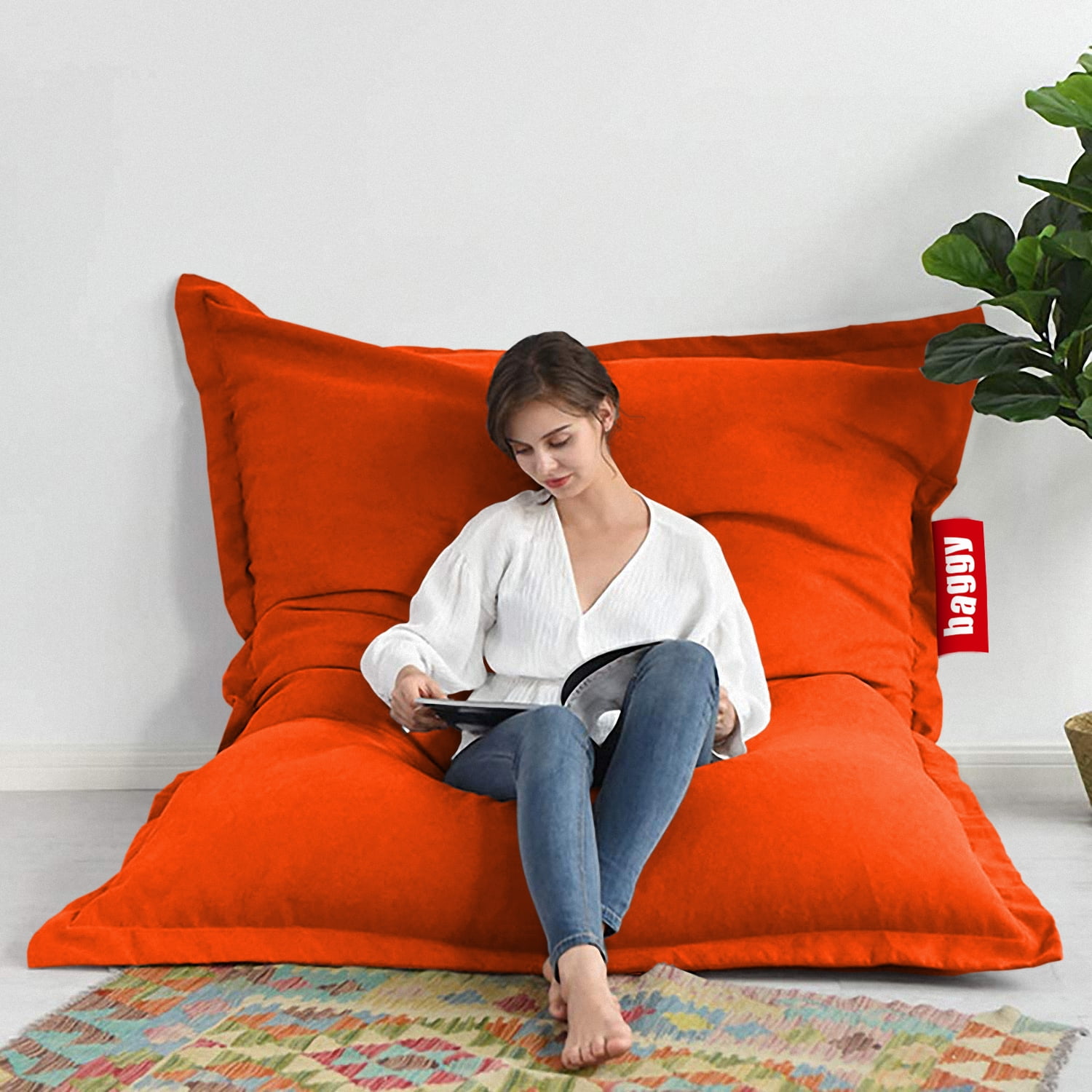 Puff Original Baggy Sack Nylon Orange160x130cm | Walmart en línea