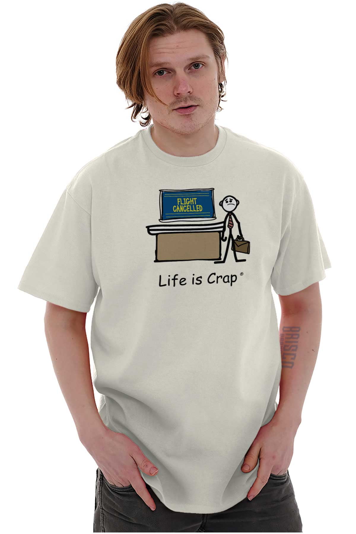 Life Is Crap Mens T-Shirts T Shirts Tees Tshirt Life is Crap Flight ...