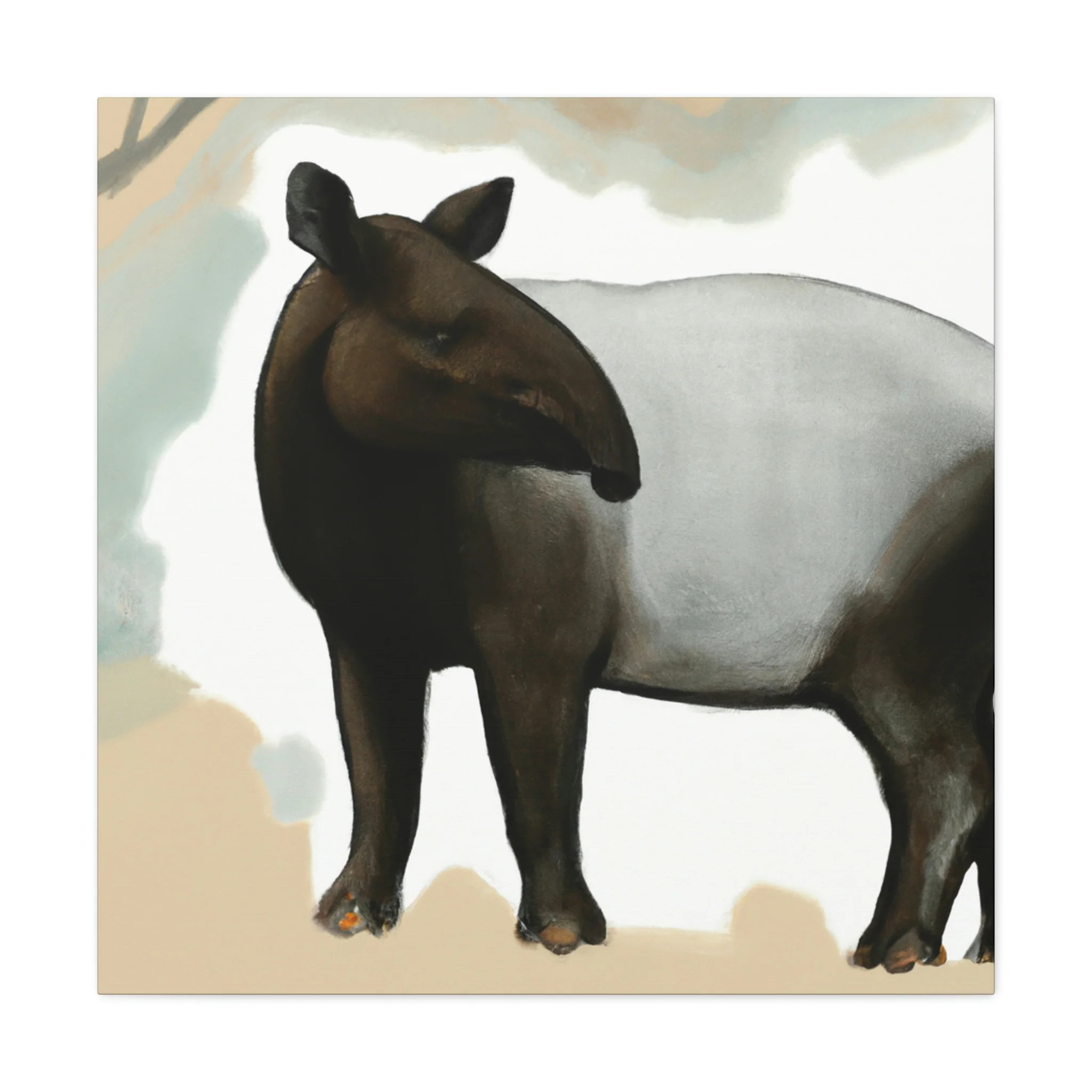Malayan Tapir Dreaming - Canvas - Walmart.com
