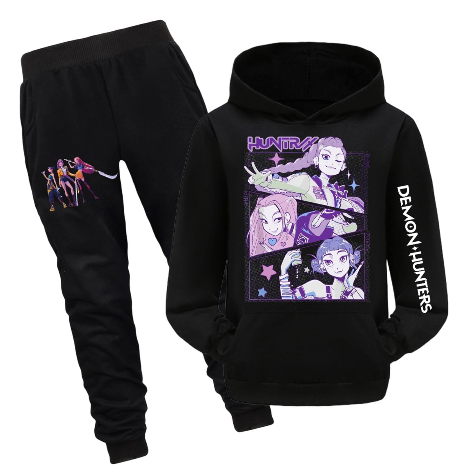 Click here for Svbnaue Girls Outfits Set Cute Witch Print Hoodie... prices