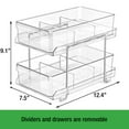 OnDisplay 2-Tier Deluxe Acrylic Organizer with Drawers and Dividers for ...