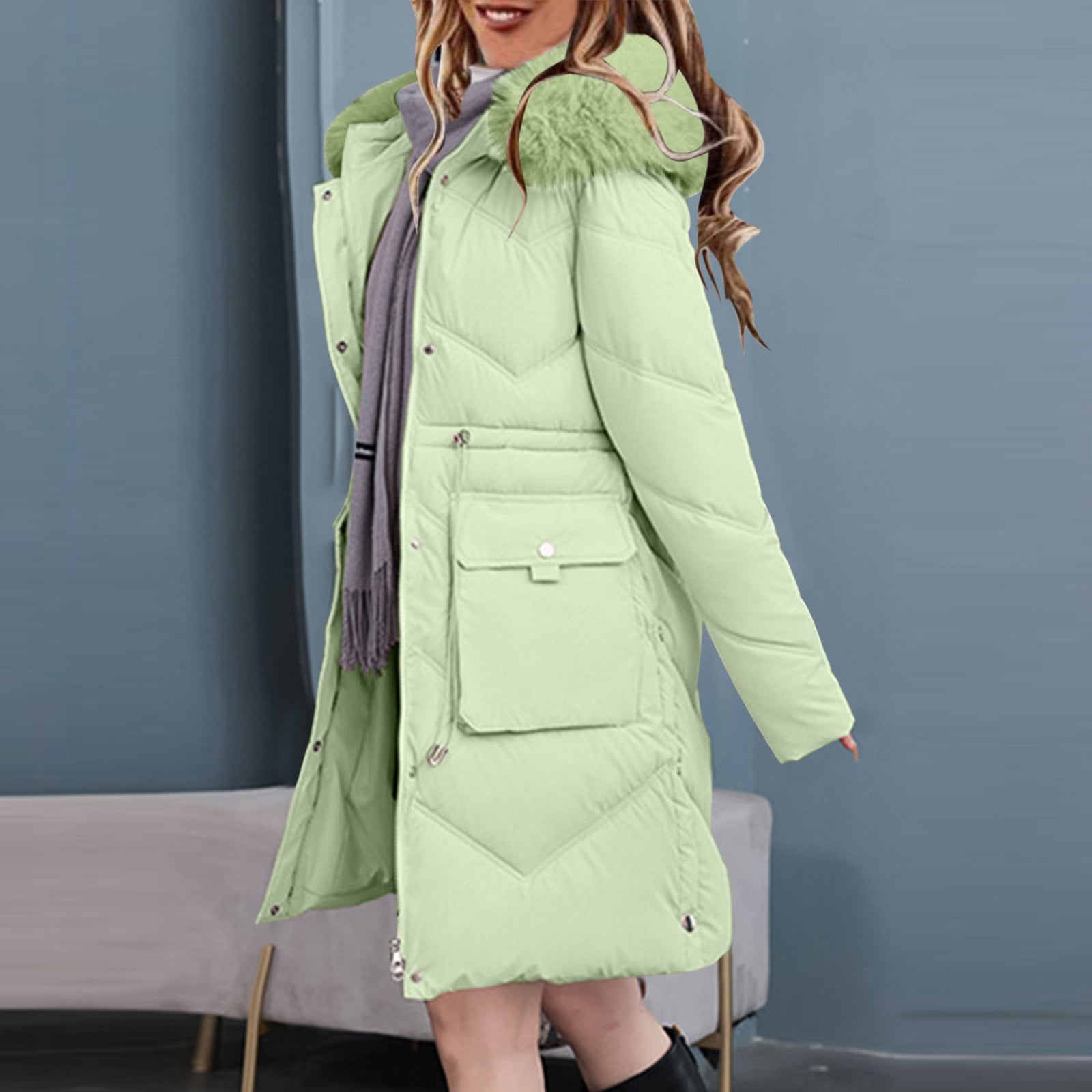 Click here for Aqestyerly Womens Winter Cotton Coat Reversible Lo... prices