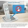 AT&T 2-Handset Connect to Cell with Answering System and Antibacterial ...