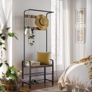 Riverbay Furniture Pyramid Hall Tree in White - Walmart.com