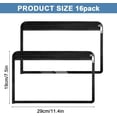16 Pieces Clear Zipper Pouches Pencil Pouches PVC Makeup Pouch ...