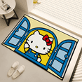 Cartoon Anti-Slip Kitchen Kuromi Hello Kitty Bedroom funny Sanrio Rug ...