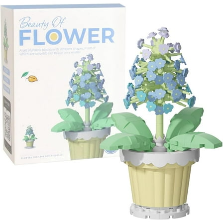 Blue Orchid Cymbidium Faberi Flower Compatible with LEGO Flower Bonsai ...