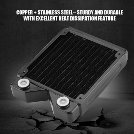 Computer Heat Sink, 120mm/240mm G1/4 Copper Water Heat Radiator ...