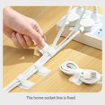 100Pcs Adhesive Cable Clips Adjustable Cord Organizers Wire Management ...