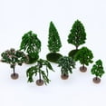 Miniature garden mini simulation landscape tree plastic building model ...