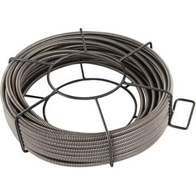 General Pipe Cleaners Drain Cleaning Cable 1/4 In. X 25 Ft., With El ...