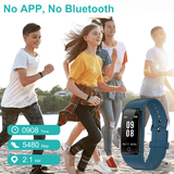 Willful Fitness Tracker Simple Pedometer Watch Non Bluetooth No App No ...
