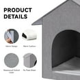 Cat Bed, POPO Foldable Cat House for In/Outdoor, 17 x 13 x17 inches Cat ...