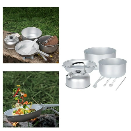 Ultralight Set Wth Handle Set Equipment Tableware Aluminum Cooking Gear ...