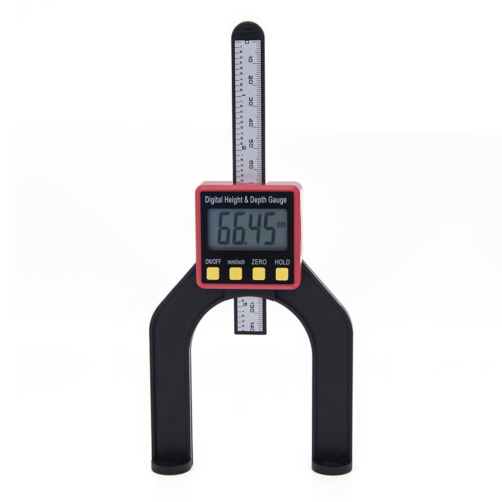 Nitouy 0-80mm 0.01mm Digital Depth Gauge LCD Height Gauges Calipers ...