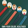 Chopsticks, 5 Pairs Premium Reusable Multicolour Chopsticks for Sushi ...
