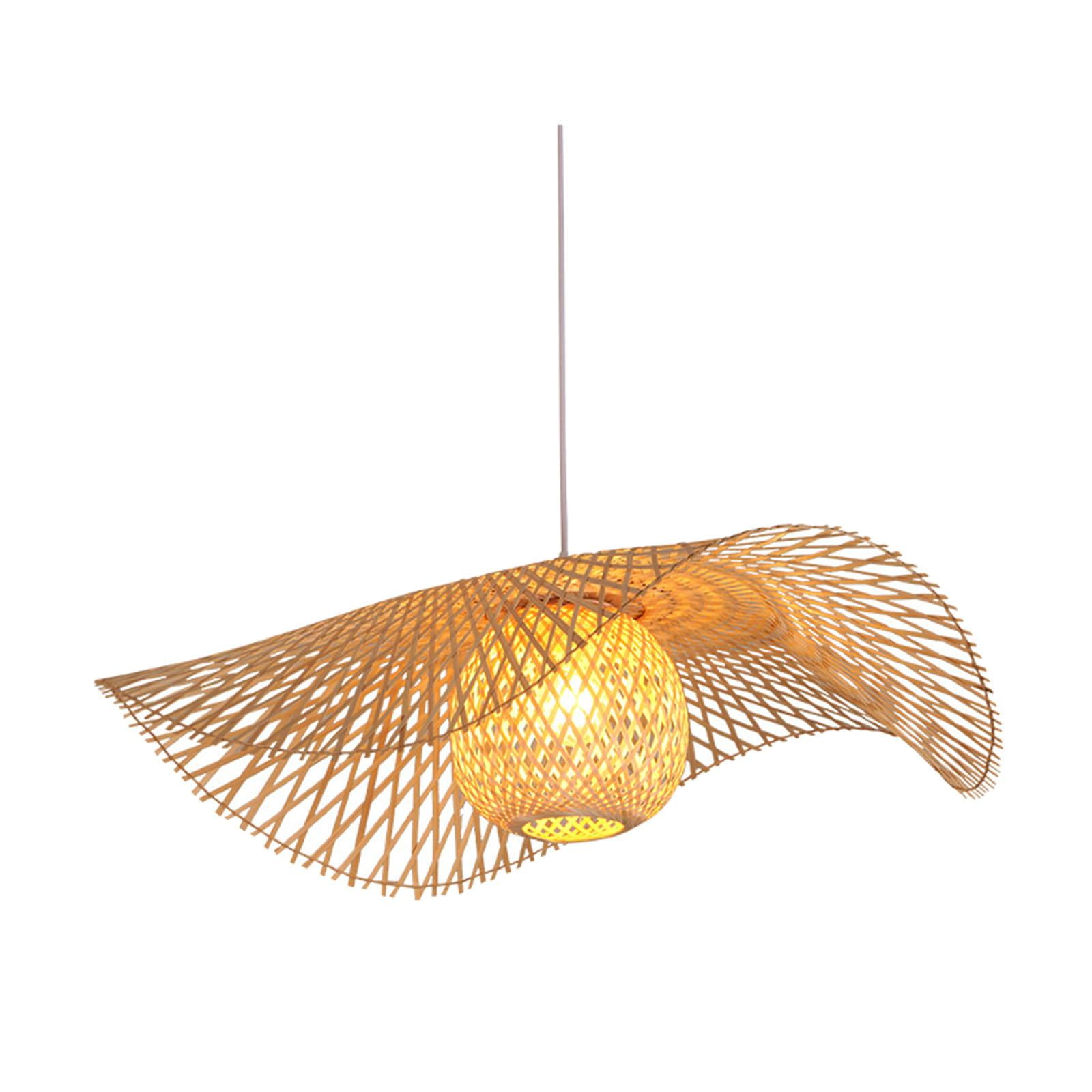 Click here for Siruishop Woven Bamboo Pendant Light Straw Hat Lam... prices