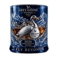 3D Sculpted Goose Glass Whiskey Bottle, 350Ml Unique Glass Vod.ka ...