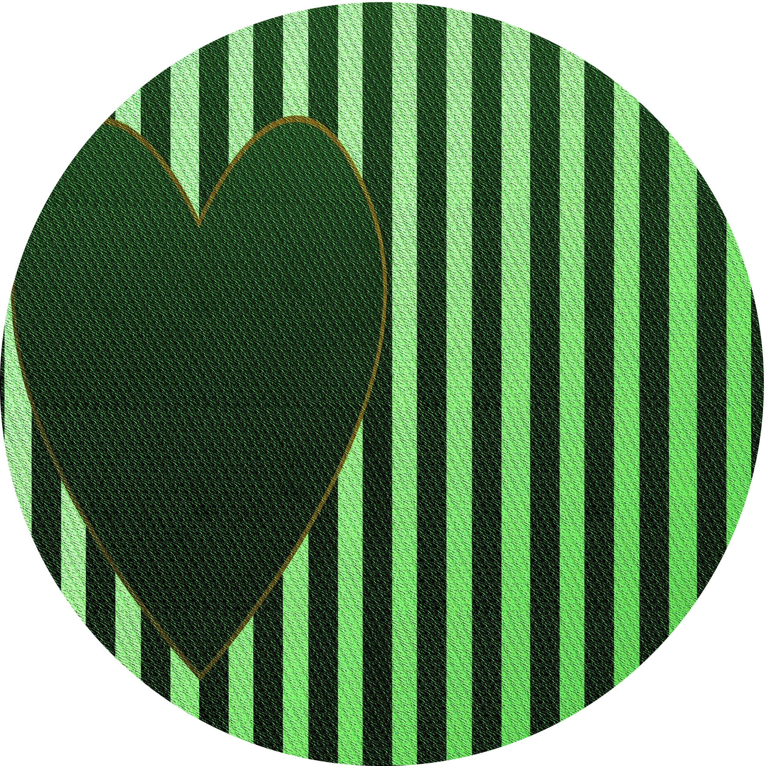 Ahgly Company Machine Washable Indoor Round Transitional Dark Forest ...