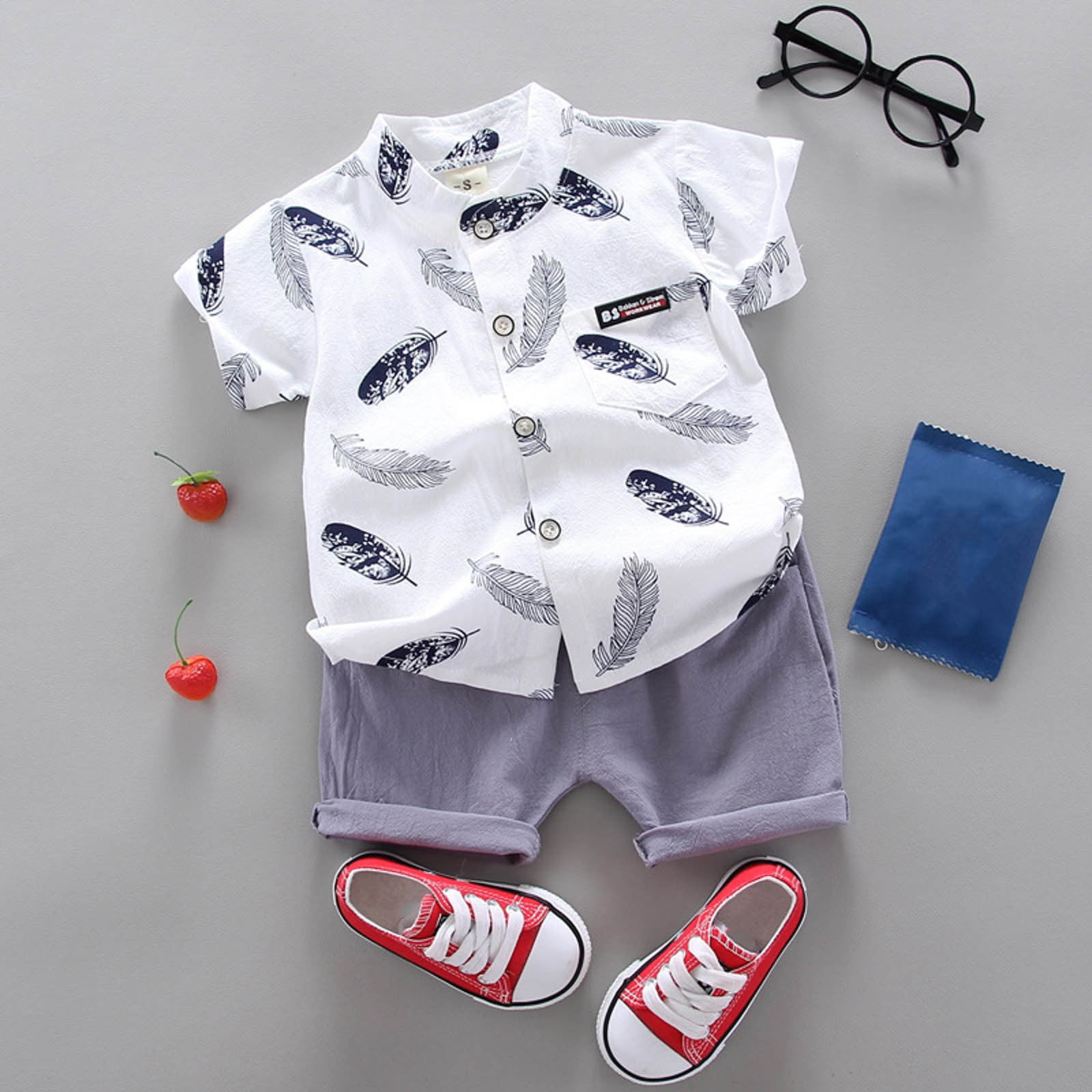 Click here for Ningsiyii Boys Summer Cartoon Set Tops And Shorts... prices