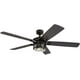 Honeywell 52-Inch Bontera Indoor 5 Blade Matte Black Craftsman Ceiling Fan with Remote Control ...