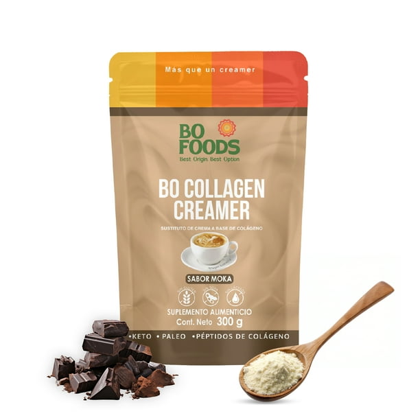 BO FOODS | Collagen Creamer Sabor Moka | Crema para Café de Colágeno - Sin Gluten Sin Azúcar Sin ...