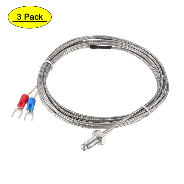 Sensor de temperatura termopar tipo K de acero inoxidable con rosca M6 ...