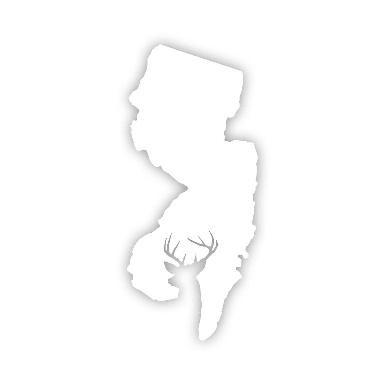 New Jersey Deer State Sticker Decal Die Cut - Self Adhesive Vinyl ...