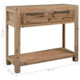 vidaXL Console Table 32.3"x13"x28.7" Solid Acacia Wood - Walmart.com