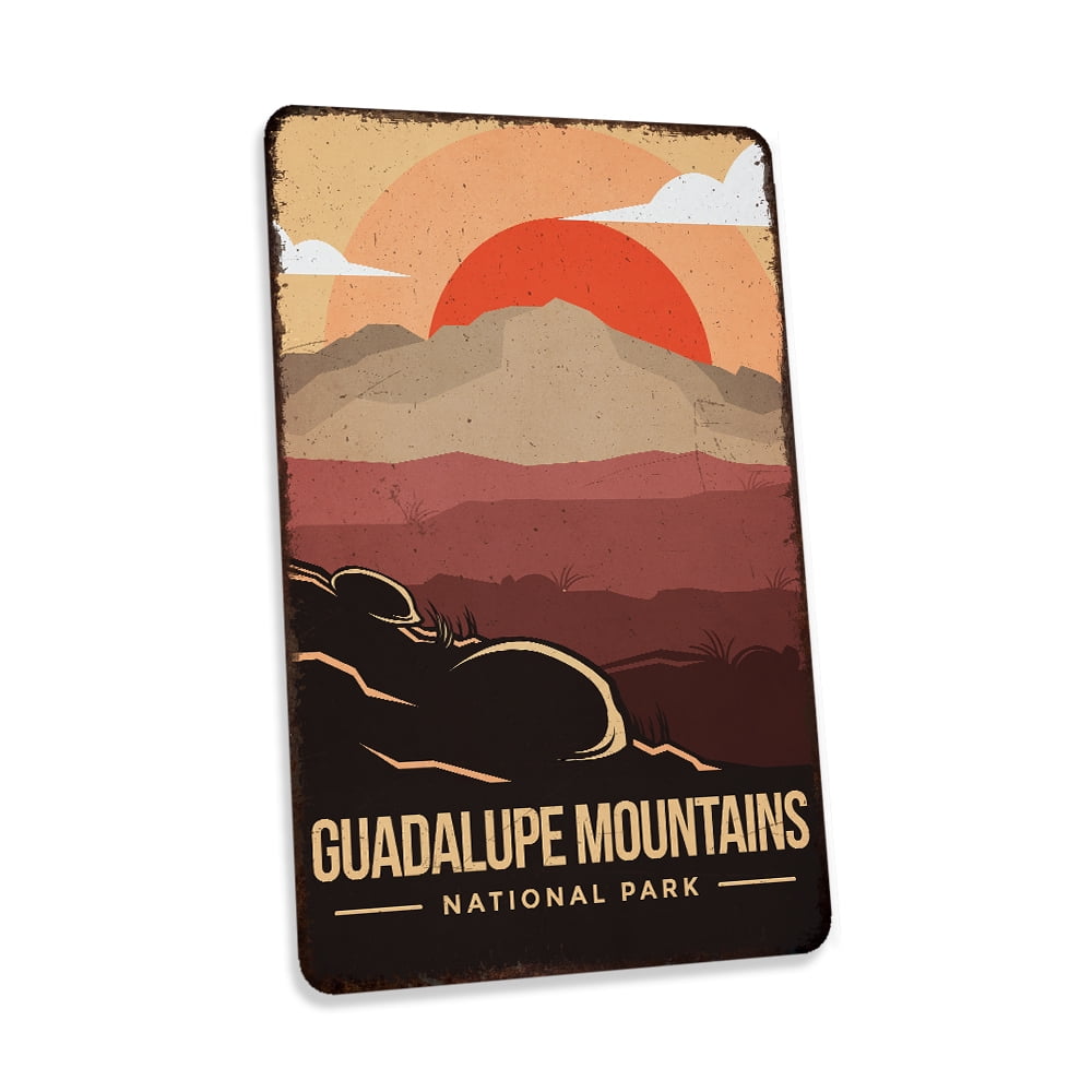 Guadalupe Mountains National Park Sign Vintage Looking Decorative Signs ...