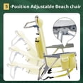 WoofPaw Backpack Beach Chair, 5 Level Adjustable Positions Beach Chair ...