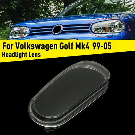 Clear Glass Headlight Lamp Lens Shell Cover For VW MK4 Golf GTI R321999 ...