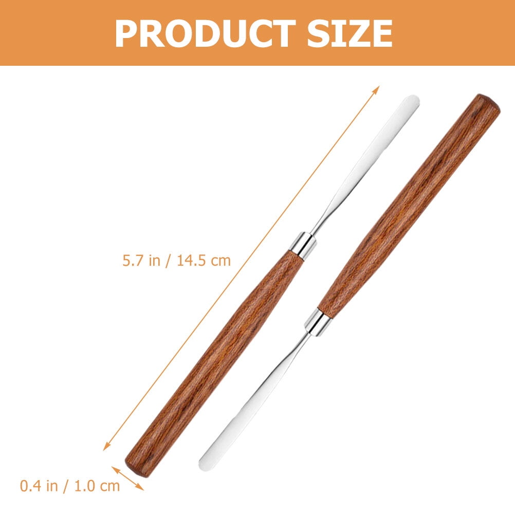 2Pcs Makeup Spatula Portable Foundation Spatula Girl Makeup Spatula ...