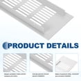 Uxcell 20 x 4 Inch Door Air Vent Cover, 1 Set Heavy Duty Aluminum ...
