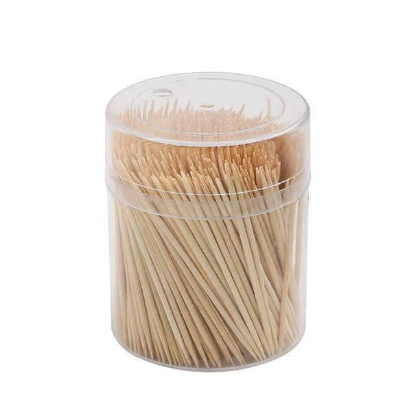 nipocaio Bamboo Wooden Toothpicks Wood Round Double-Points Tooth Picks ...