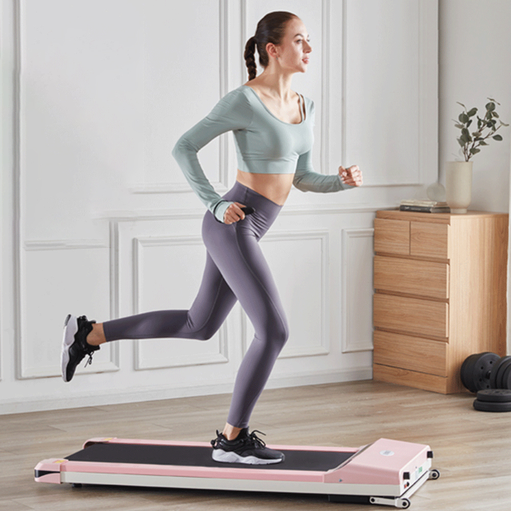 Tcbosik Portable Treadmill 1.5HP Under Desk Walking Pad Flat Slim ...