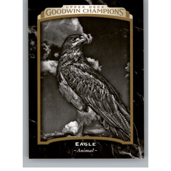 2017 UPPER DECK GOODWIN #121 EAGLE BLACK AND WHITE SP ANIMAL - Walmart.com