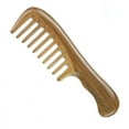 New Wide Toothed Wooden Sandalwood Comb Brush Wooden Hair Care Spa ...