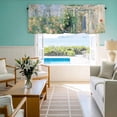 Abstract Rustic Botanical House Window Valance Curtain Vintage Flower ...