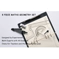 8 Pieces Math Geometry Kit Set Student Supplies with Shatterproof ...