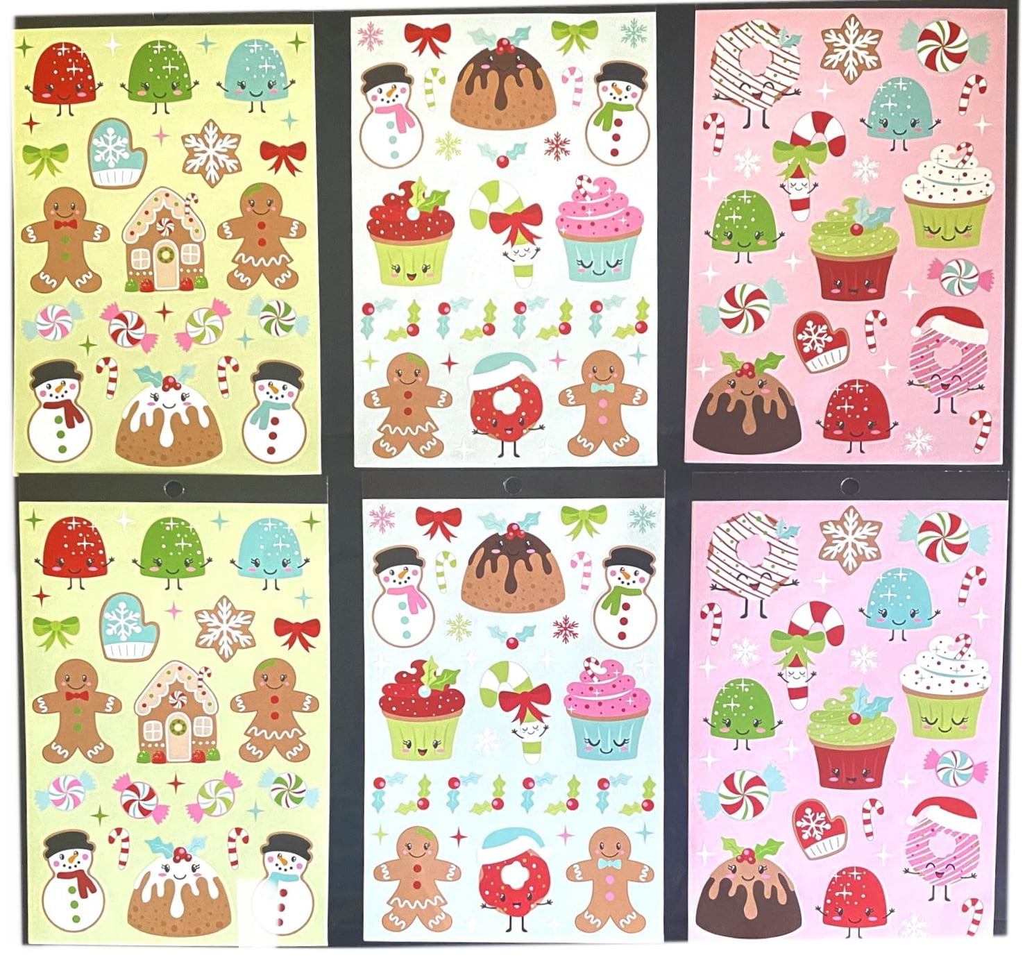 Holiday Party Fun Christmas Treats Decorations Peel & Stick Craft ...