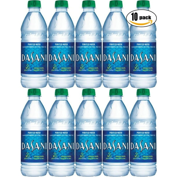 Dasani Water Enhanced With Minerals 16 9 Fl Oz Bottle Pack Of 10