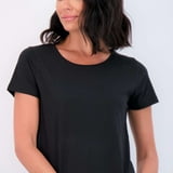 Real Essentials 4 Pack: Women's Classic-Fit Cotton Short-Sleeve Scoop ...